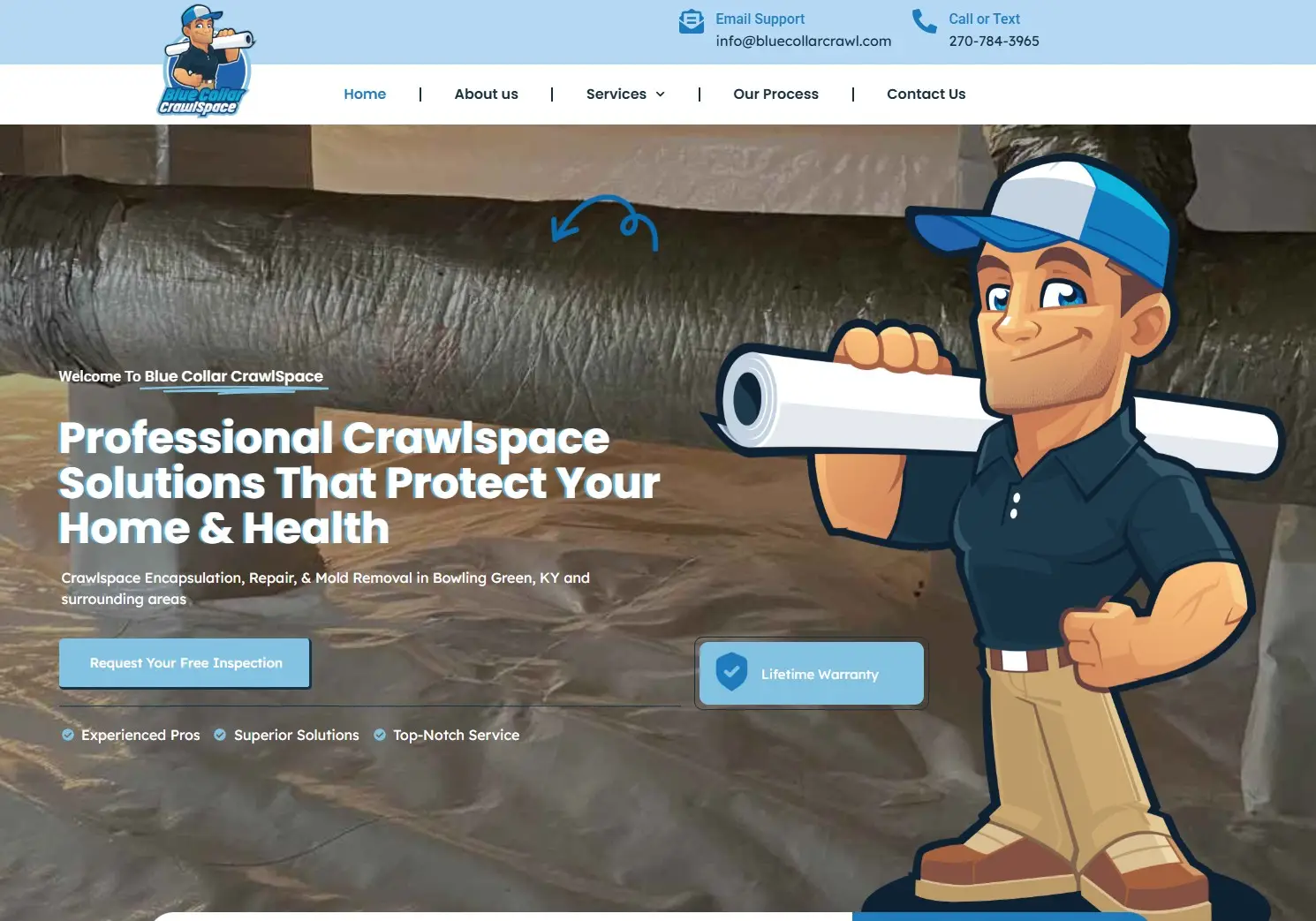 Crawlspace Encapsulation & Repair | Blue Collar CrawlSpace